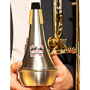 Denis Wick Trombone Straight Mute DW5505 | Metal Mute For Trombone | Mute For Low Tone Register | Straight Mute For Performance | 3.9” x 11.42” x 1.6”