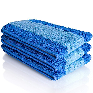 VanDuck Microfiber Cleaning Pads Compatible with Bona Mop (3 Pack) - Microfiber Mop Pads for Hardwood Floor for 18 Inch Mop