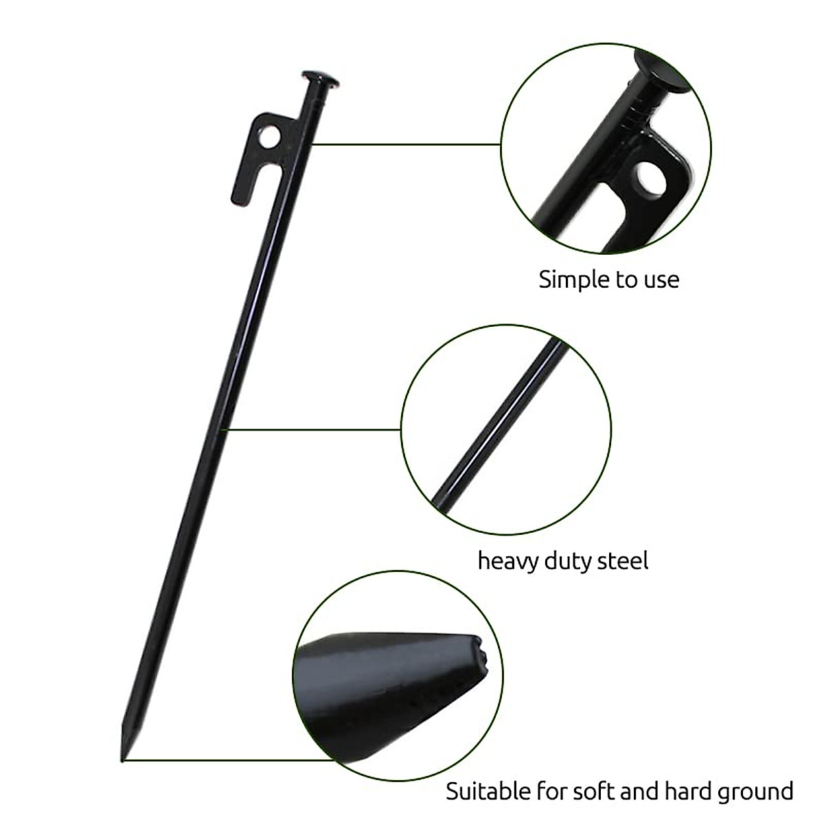 Heavy Duty Steel Tree Stake Kit,Tree Stakes and Supports for Leaning Trees,Tree Staking and Supports Kits for Young Trees,Tree Straightening Kit,Tree Support Against Bad Weather