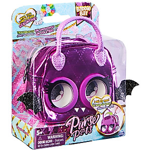 Purse Pets Micros, Baddie Bat Mini Kids Purse with Eye Roll, Shoulder Bag Crossbody Purse Accessories, Girls Coin Purse & Tween Gifts