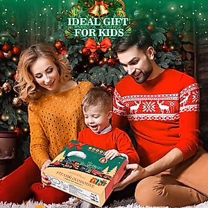 BainGesk Train Set, Electric Train Toy for Boys & Girls, Model Christmas Train Set for Under The Tree, Railway Kit with Sounds, Light, for 3, 4, 5, 6, 7, 8+ Year Old Kids