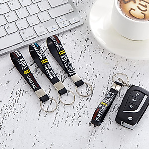 Junkin 24 Pieces Football Party Favors Football Silicone Keychains Gift Football Game Accessories Football Party Supplies