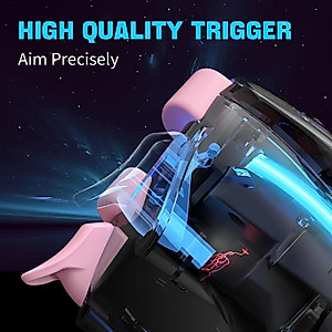 Honghao Controllers for PS4,Pink Wireless PS4 Remote Controller with Hall 3D Joystick, Dual 4 Shock RGB Custom Game Controllers for Playstation 4/PS4/PS4 Pro/PS4 Slim (Pink)