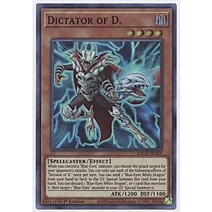 Dictator of D. - BACH-EN005 - Super Rare - 1st Edition