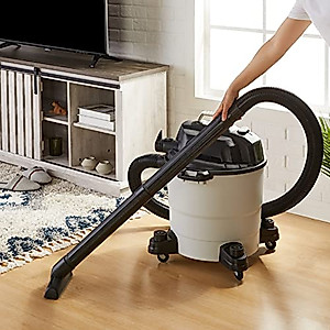 Amazon Basics 12-Gallon 5 HP Wet/Dry Vaccum, Grey, Black