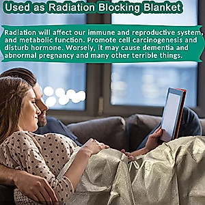 Faraday Fabric NEWBEAU Emf Fabric Protection, Conductive Shielding Fabric for (WiFi, Bluetooth, Signal) 3 Yards, (3 Yards, 43'' 108'')