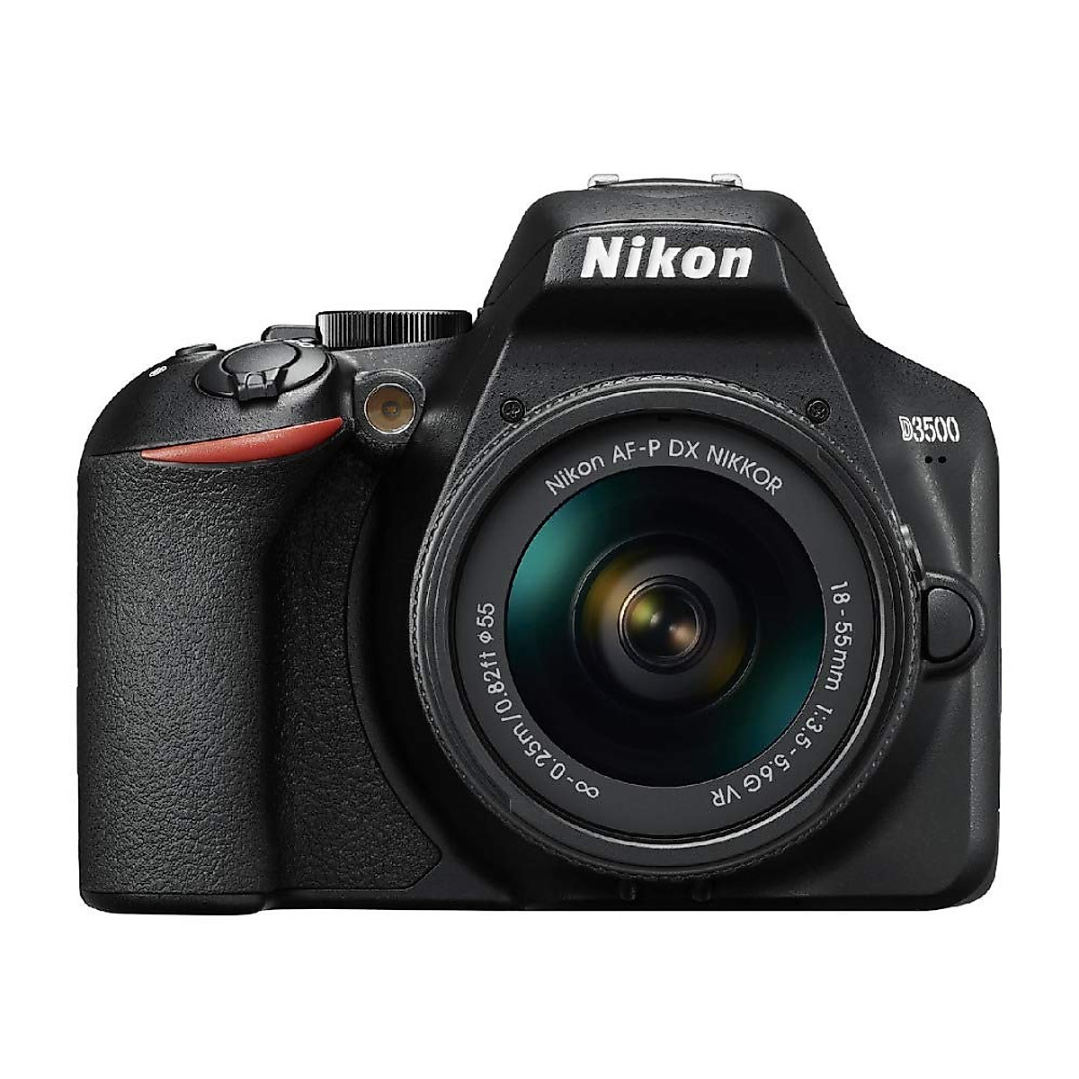 Nikon D3500 DSLR Camera with AF-P DX NIKKOR 18-55mm f/3.5-5.6G VR Lens- Bundle with DSLR Case, 32GB Card, Flash, Filters, Accessories