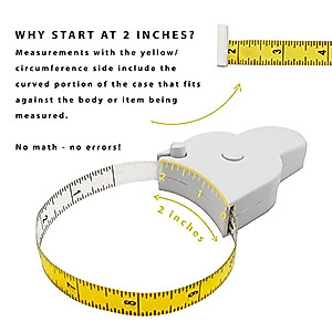 3 Piece Measuring Tape for Body Kit - Automatic Telescopic 80 Inch Tape Measure Body Measuring Tape for Weight Loss, Muscle Gain - Metric Body Measure Tape Retractable & Self-Tightening