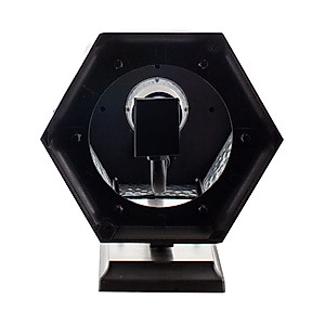 Euri Lighting EFL-130W-MD Flickering Flame Lantern, Water Glass, with Integrated Security Light (3000K), Photocell and Motion-Sensor (Dusk-to-Dawn), Oil Rubbed Bronze Housing (Pack of 2)