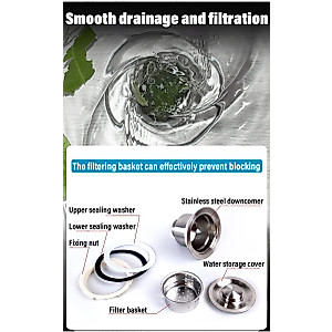 WAHHWF Freestanding Kitchen Sink for Home, Simple Stainless Steel Utility Sink with Stand for Garage, Restaurant, Kitchen, Laundry, Outdoor Sink