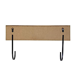 Stratton Home Decor Yoga Mat Holder Wall Shelf, Large, Brown