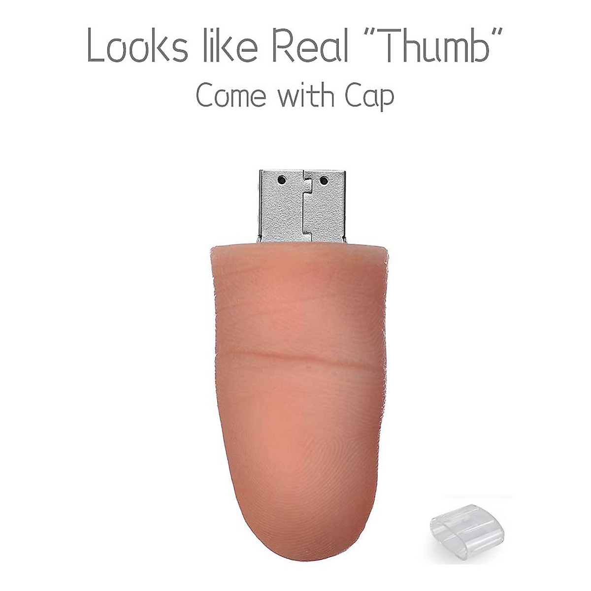 AreTop Fun Flash Drive 32GB, USB2.0 Creative Novelty Miniature Thumb Shape Flash Drive Cool 32GB Thumb Drive Memory Stick Pendrive for Kids Gift