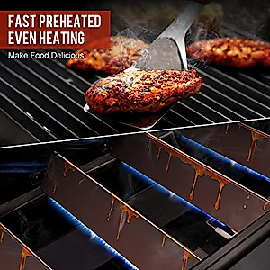 PatioGem 17.5 Inch 7620 Flavorizer Bars Fits for Weber Genesis 300 Series, Genesis E310 Parts, Fits for Weber Genesis E310 Grill Parts, Genesis E310 Flavorizer Bars