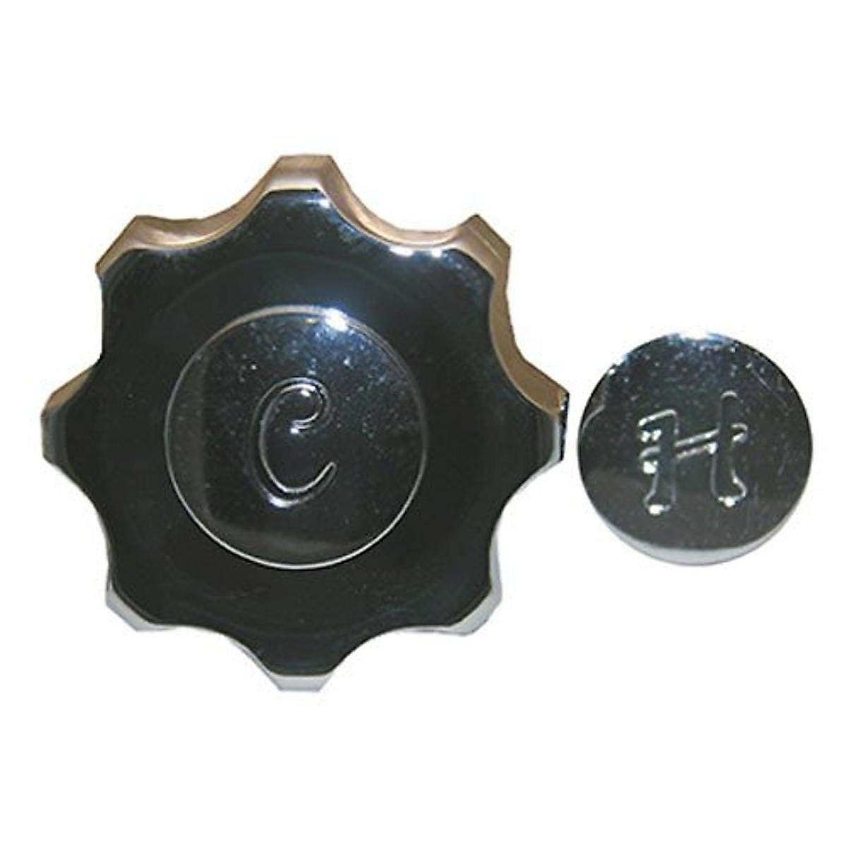 LASCO HC-48MB Metal Crown Imperial Handle with Hot and Cold Buttons for Price Pfister Brand