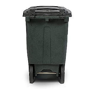 Toter 2-Wheel Trash Can with Lid - Greenstone, 48-Gallon, Model# ANA48-51406