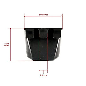 The ROP Shop | (Pack of 2) Black Cage Cups for Chickens, Dogs, Pheasants, Rabbits Feed & Water