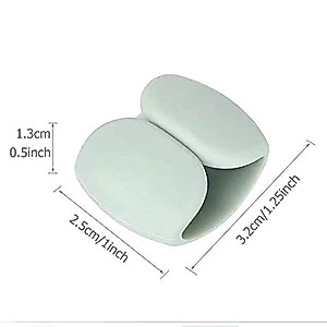 Keast 4Pcs Reusable Silicone Cord Organizer, Headphone Earphone Cable Organizer Cord Management Wrap Winder Headphone Cable Winder, Phone Charger Wire Clips for Business Travel1