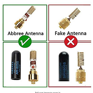 Mini Short Walkie Talkie Antenna AR-805S SMA- Female Dual Band High Gain Long Range Antenna for Baofeng BF-888S, UV-5R,UV-82, BF-F8HP, BF-H6,UV-9R Plus,UV-S9 Plus Series 2 Way Radio