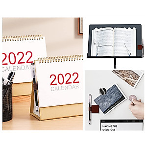 Mini Skater 3 Pcs Self-adhesive Leather Pencil Elastic Loop, Square PU Leather Pen Clip, Pen Holder for Notebooks, Journals, Clipboards, Calendars, Pens Loop Holders Creative Accessories (Red-brown)