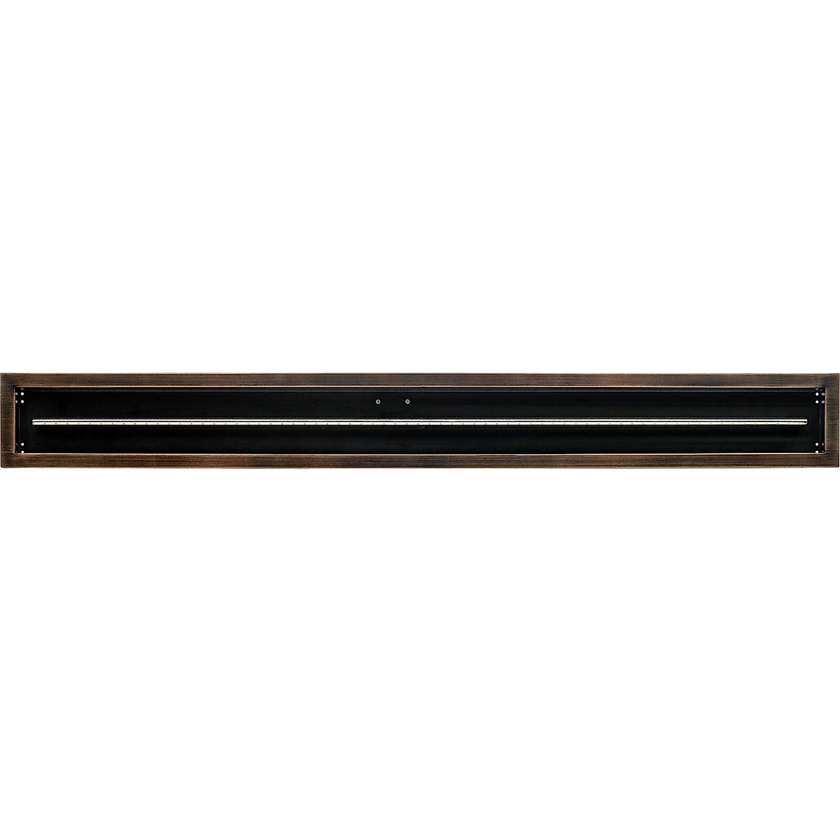72"x 6" Linear Channel Oil Rubbed Bronze Drop-in Pan with Spark Ignition Kit - Natural Gas