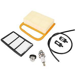 Air Filters Set for TS410 TS420 Concrete Cutoff Chop Saw Parts Replace Kit with Air Filter Fuel Filter Line Fuel Filter and Primer Bulb Auxiliary Filter Spark Plug Service Kit