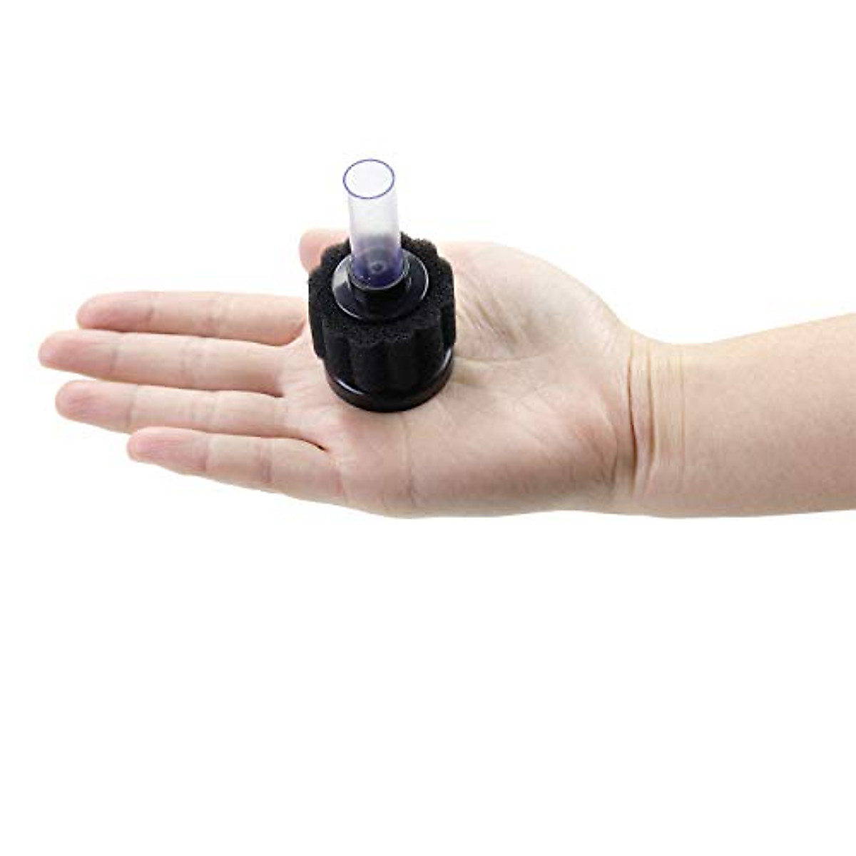 AQUANEAT Mini Sponge Filter,Aquarium Sponge Filter for Betta Fish Tank with Airline Tubing and Control Valve, up to 3Gal