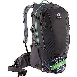 DEUTER Unisex – Adult's Trans Alpine 30 Bicycle Backpack, Black, 30 l