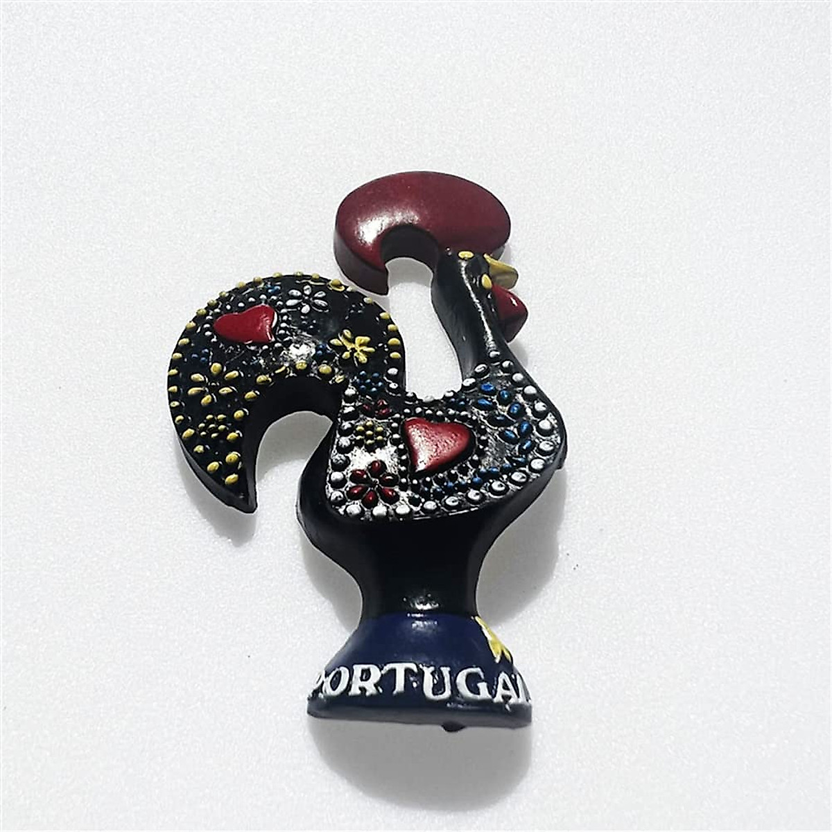 Cock Style Portugal Refrigerator Magnet Travel Souvenir Fridge Decoration 3D Magnetic Sticker Hand Painted Craft Collection