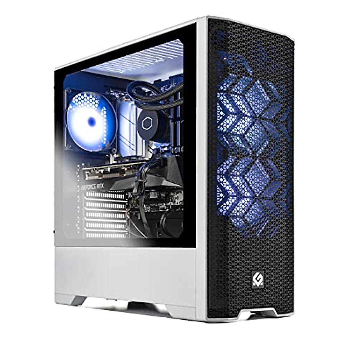 Skytech Gaming Skytech Blaze 3.0 Gaming PC Desktop - AMD Ryzen 7 3700X 3.6GHz, RTX 3070 8GB GDDR6, 16GB DDR4 3000, 1TB SSD, 750W Gold PSU, 240MM AIO, AC WiFi, Windows 11 Home 64-bit, White