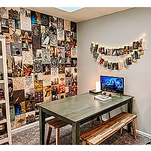 CON*QUEST Conquest Journals Harry Potter Hogwarts Wall Collage, 8"x10", Set of 50 Official Wizarding World Art Prints, Printed on Quality Card Stock, Matte Finish