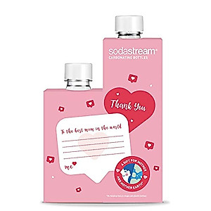 SodaStream 1L Bottle + 0.5L Twin Pack - Mother's Day Limited Edition, Pink