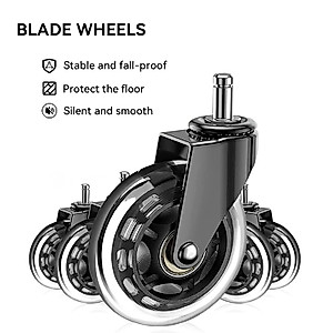 XUER Ergonomic Office Chair, Mesh Computer Desk Chair with Adjustable Sponge Lumbar Support, Thick Cushion, PU Armrest and Headrest, High Back Swivel Home Office Task Chair for Work (Black)…