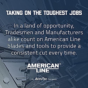 American Line Single Edge Razor Blades - 100-Pack - 0.012" Heavy Duty High Carbon Steel for Extra Durability and Long Life - 66-0448