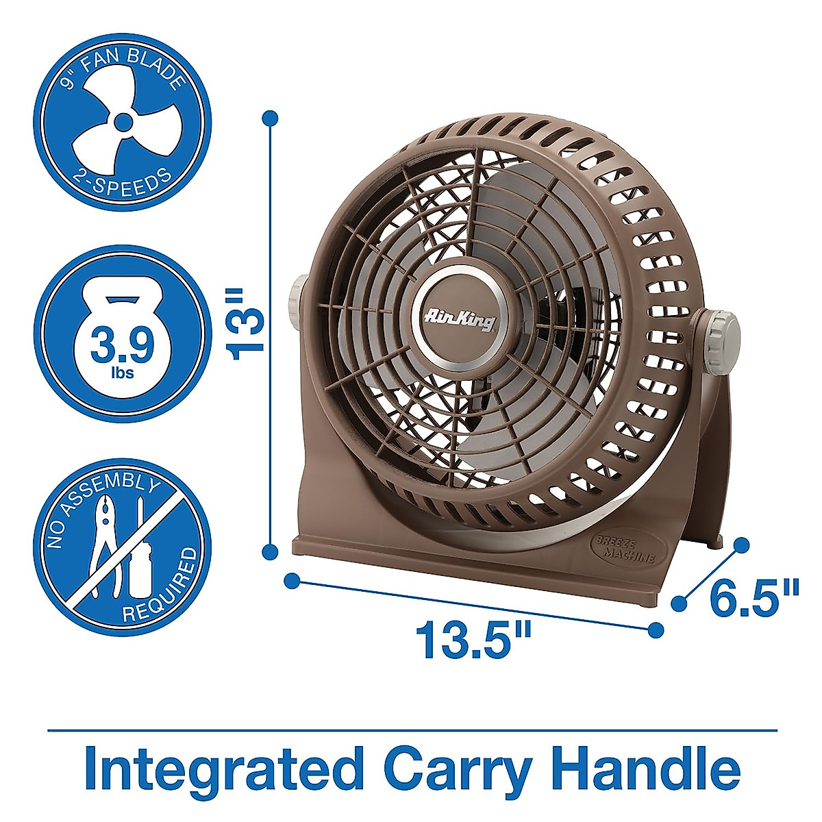 Air King 9525 9-Inch 2-Speed Pivot Fan