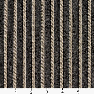 B615 Black Striped Jacquard Woven Upholstery Fabric by The Yard