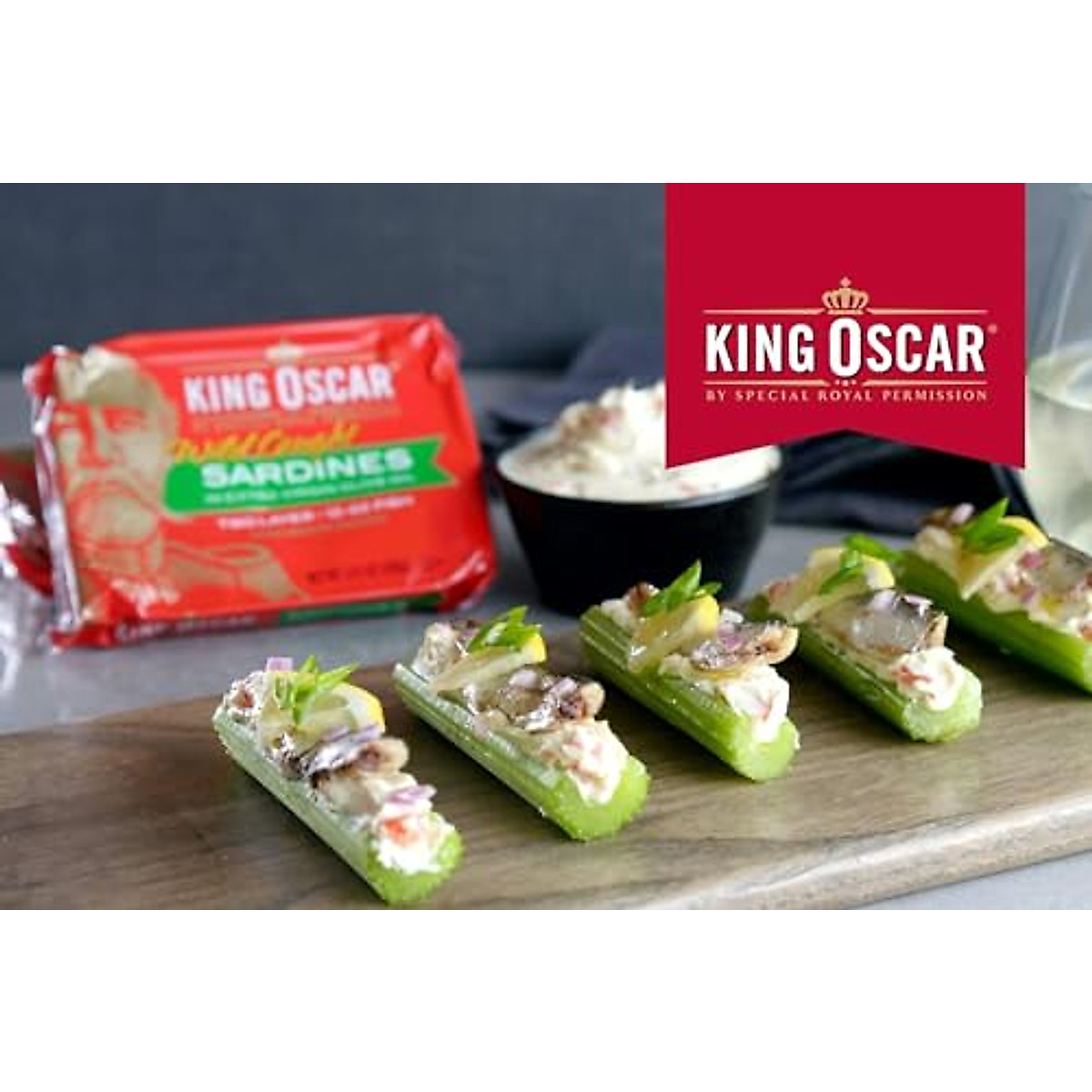King Oscar Sardines Extra Virgin Olive Oil, 3.75-Ounce Cans (Pack of 12)