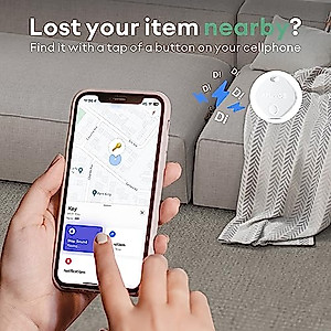 ATUVOS Luggage Tracker, Key Finder, Smart Bluetooth Tracker Pairs with Apple Find My (iOS Only), Item Locator for Bags, Wallets, Keys, Waterproof IP67, Anti-Lost 2 Pack