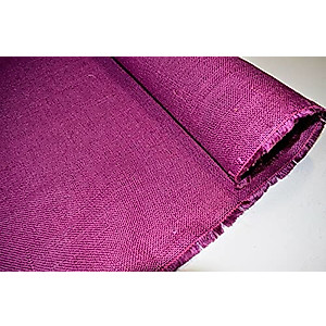 USA Fabric Store Burlap Jute Fabric Magenta Purple 56 inch Wide 11 Oz by The Yard Premium Upholstery