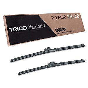 TRICO Diamond™ (25-2622) 26 Inch & 22 inch pack of 2 High Performance Automotive Replacement Windshield Wiper Blades For My Car Super Premium All Weather Beam Blade for Select Vehicle Models