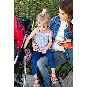 J.L. Childress Side Sling, Universal Fit Stroller Mesh Cargo Net and Organizer, Extra Stroller Storage Space, Non-Slip and Adjustable Straps, Black