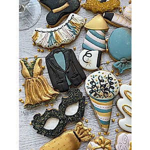 LILIAO Happy Birthday Party Banner Cookie Cutter - 4.4 x 2 inches - Wedding Biscuit Fondant Sandwich Bread Mold Cutters - Stainless Steel - by Janka