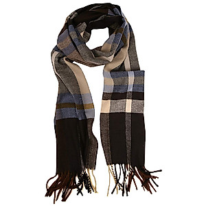 YATEEN Men's Soft Classic Cashmere Feel Winter Scarf