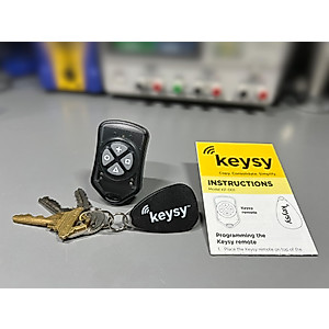 Keysy RFID Duplicator - Copy Key Fobs and Key Cards (HID, AWID, Indala, Keri, ioProx, Rosslare, XceedID, Paradox, CDVI + More) Reader Writer Copier Cloner 125kHz Including (1 Key Fob)