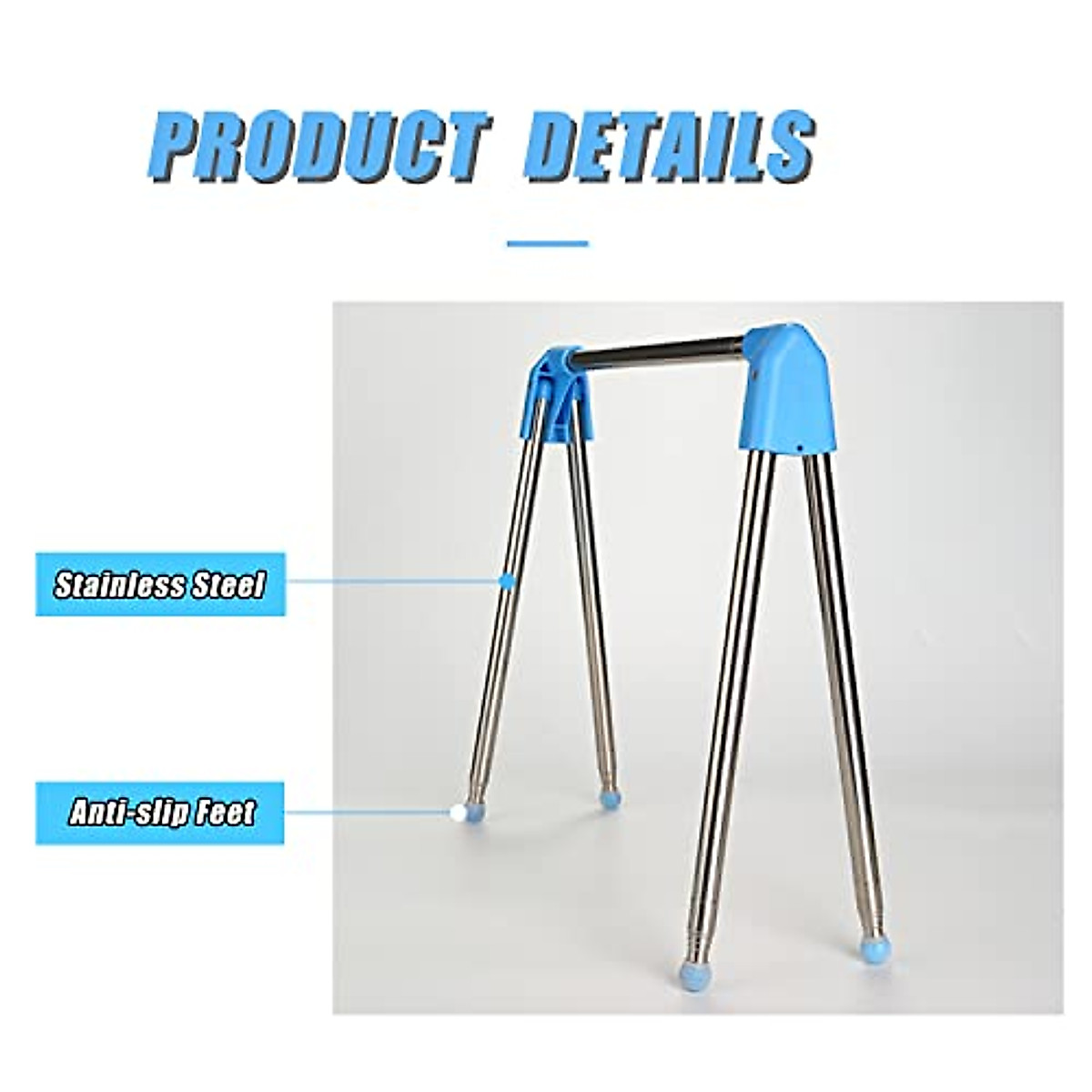 ND Portable Garment Rack for Hanging Clothes,Foldable Retractable Mini Drying Rack for Travel,Camping,Dance,Home