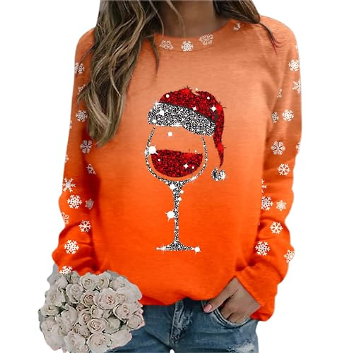 Christmas t-Shirt Women Full Zip Hoodie y2k Shirt top Funny Xmas Merry Christmas t Shirt for Women Leopard Pumpkin Printed Boyfriend Aztec Print 2023 Halloween Shirts for Women Plaid Pants for Women