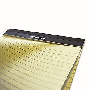 Office Legal Pads Narrow Ruled,Recycled Paper Writing Pads,Stationery,Clipboard Note Pads College Ruled Writing Tablets for School,50 Sheets Letter Writing Pad-3 Pack (Yellow - 8 1/2 x 11 3/4")