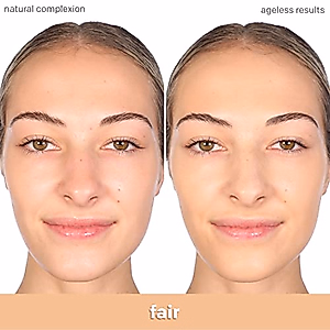 Almay Anti-Aging Foundation, Smart Shade Face Makeup with Hyaluronic Acid, Niacinamide, Vitamin C & E, Hypoallergenic-Fragrance Free, 050 Fair, 1 Fl Oz (Pack of 1)