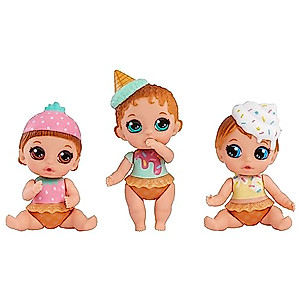 BABY born Surprise Mini Babies Series 6 - Unwrap Surprise Twins or Triplets Collectible Baby Dolls, Sweets-Theme, Includes Soft Swaddle, Molded Diaper Bag Package for On-the-Go Play, Kids Ages 4 & Up