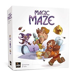 Sit Down! Magic Maze - Real-Time Gameplay, Move the 4 Characters Through the Mall Before the Timer Runs Out - Co-operative, Everyone Has a Different Power, 1-8 players, 15 mins, Ages 8+, Medium