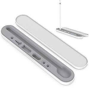 AHASTYLE Compact Carrying Case Holder for Apple Pencil Pro, Apple Pencil (USB-C), Apple Pencil 1st / 2nd Generation Hard Storage Box [Apple Pencil and Accessories not Include] for iPad Pen (White)